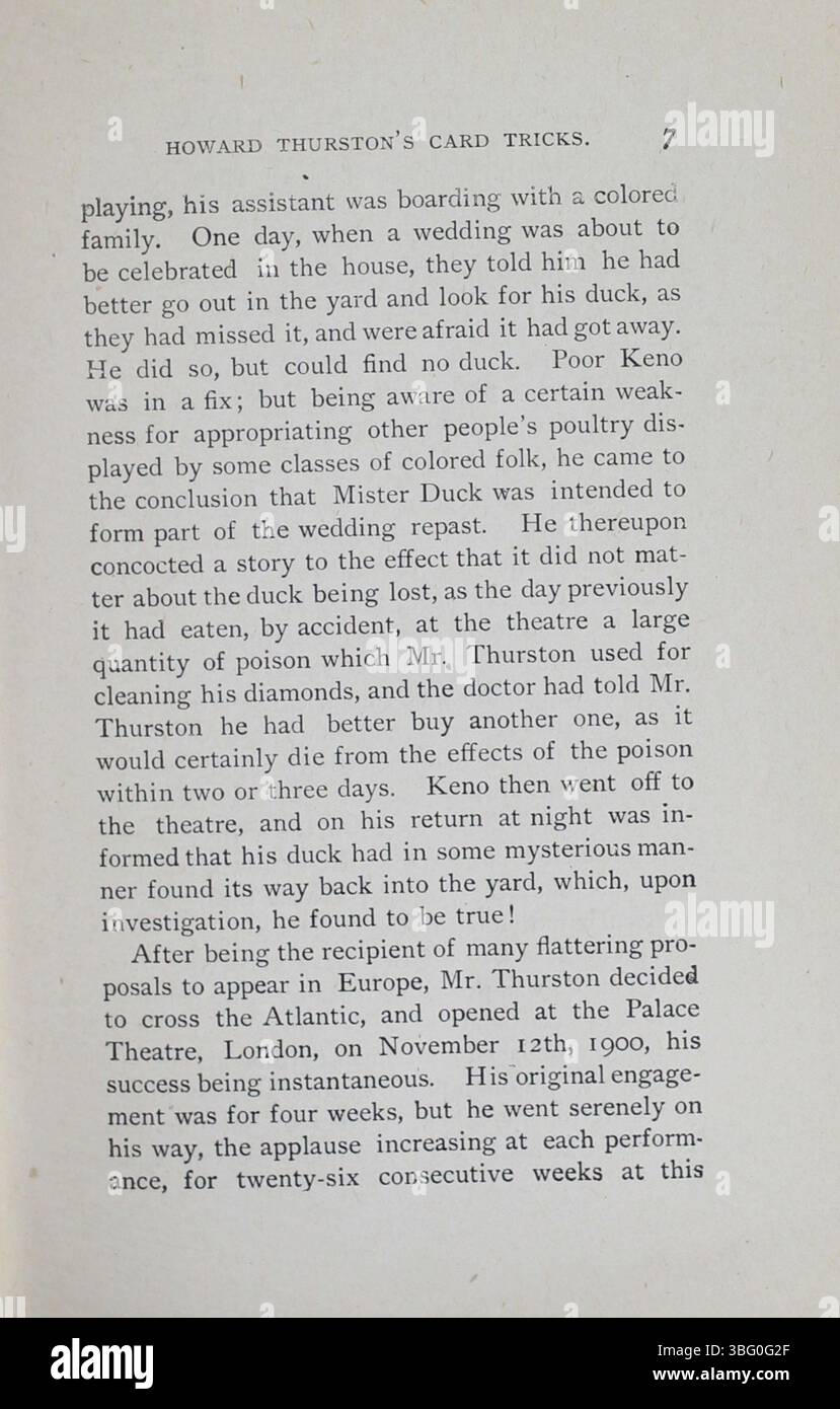 Howard Thurston's 1903 book provides instructions on card tricks such ...