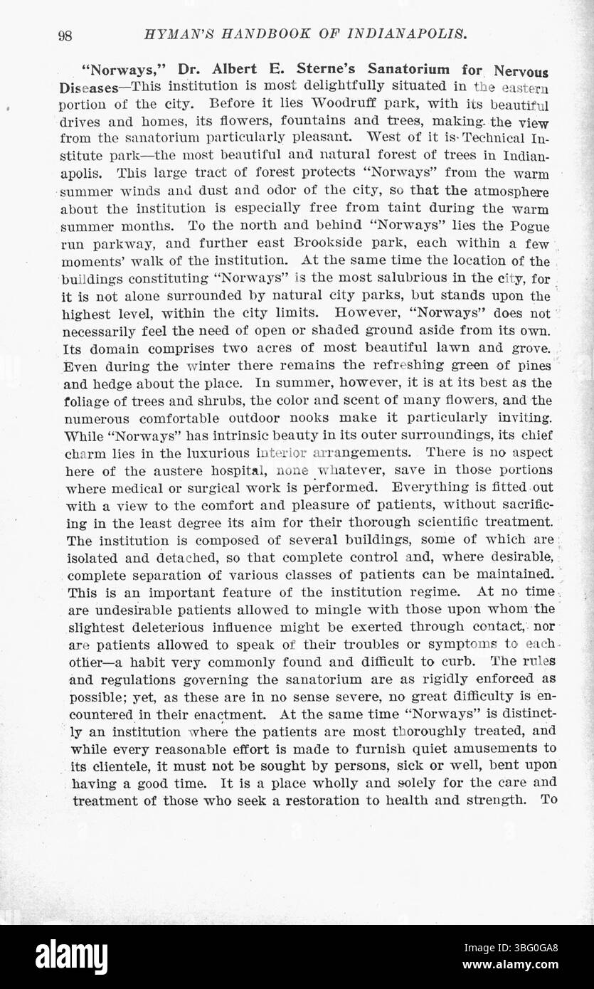 Hyman's 1907 handbook of Indianapolis provides an outline history and ...