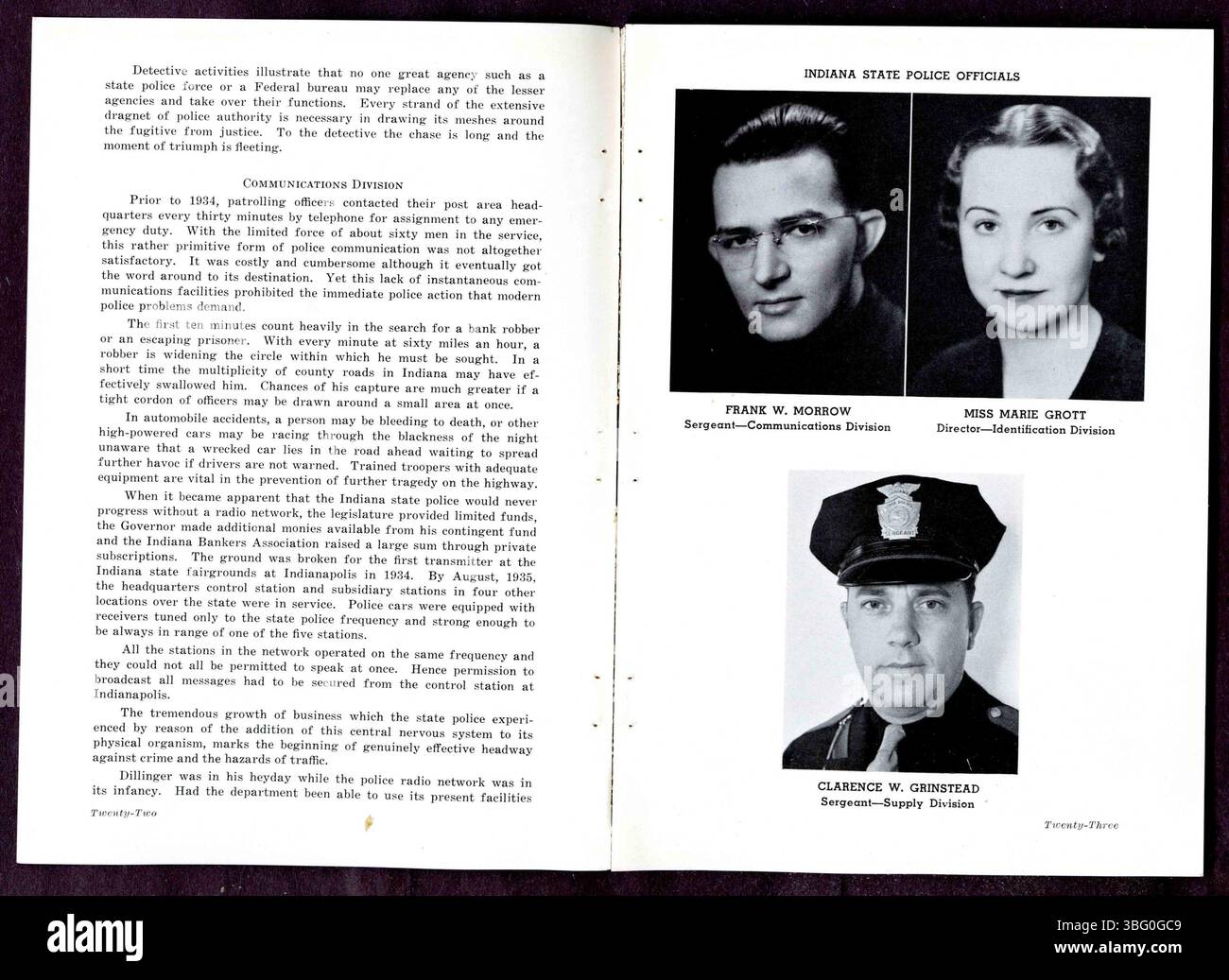 This document provides a historical perspective on the Indiana State ...