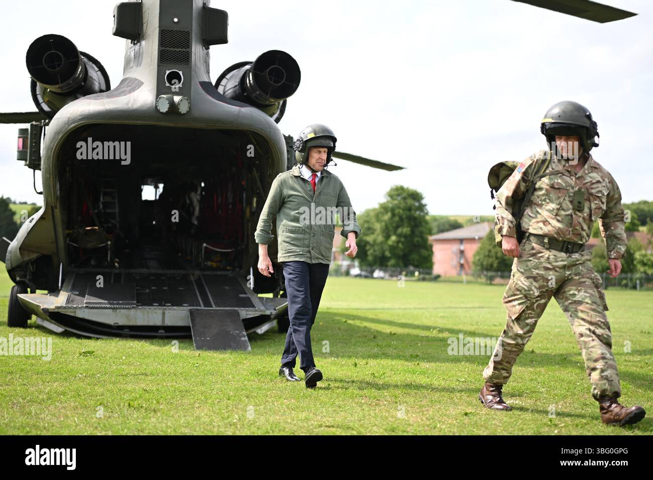 Defence Secretary John Healey arrives for a visit to Warminster ...