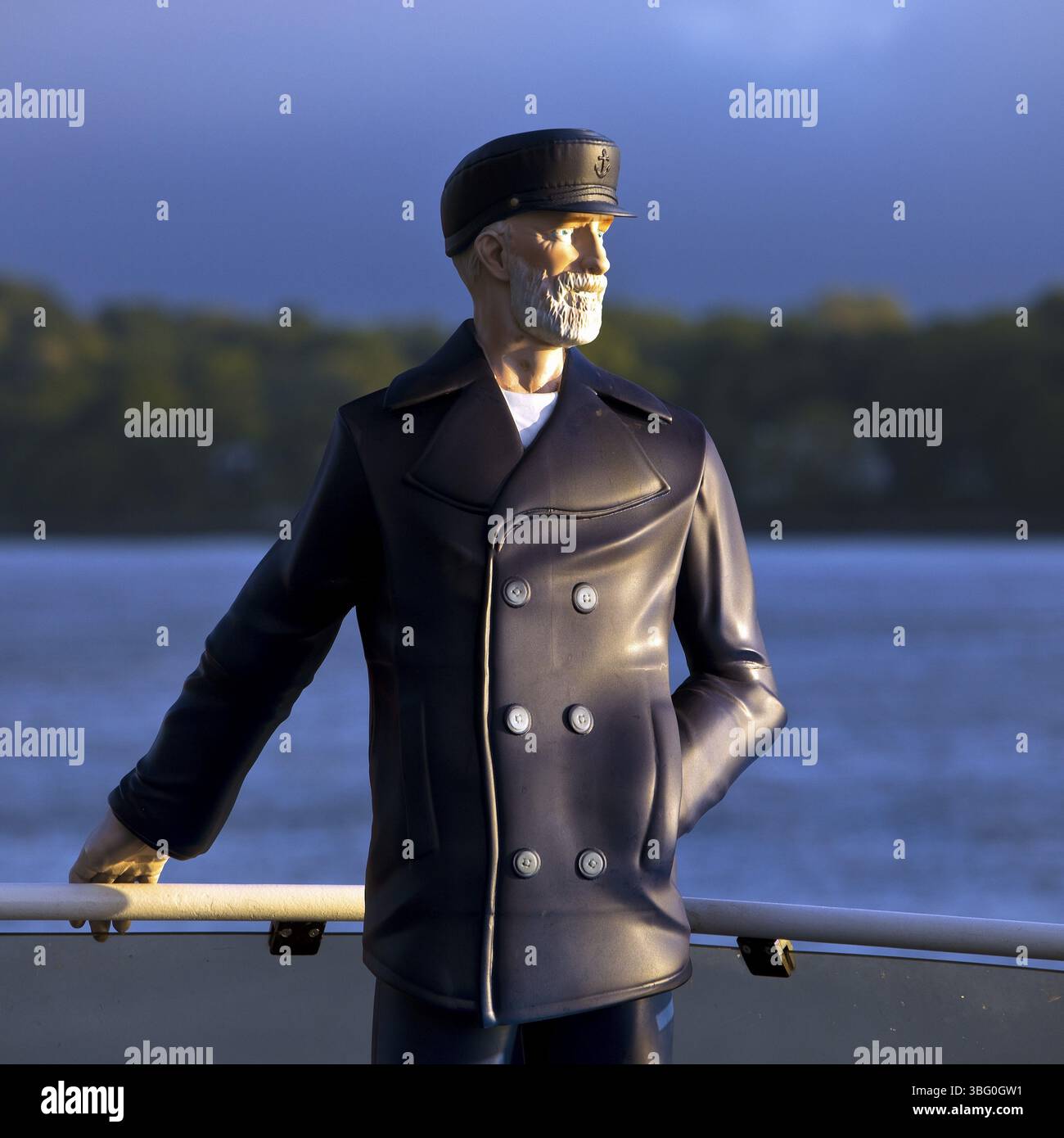 3-D figure of the captain permanently installed at the bow of the ship ...