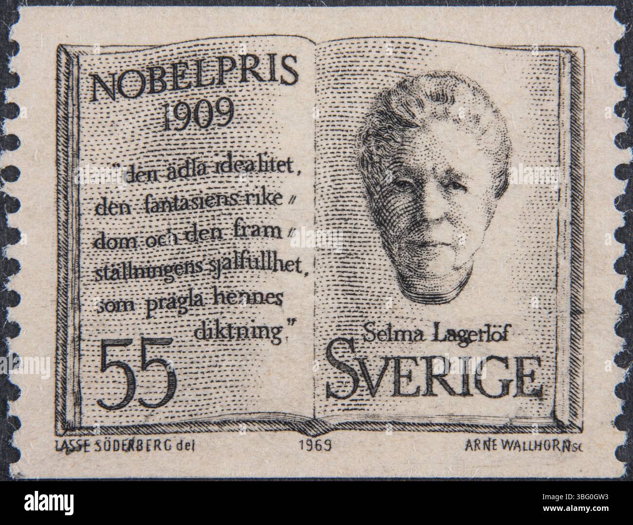 Selma Lagerloef (1858, 1940) Swedish author and winner of the Nobel ...