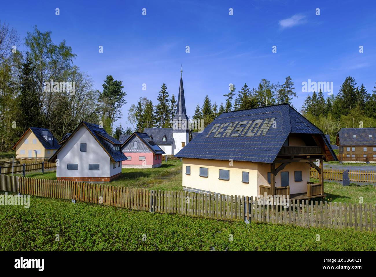 Modeldorf, Lehesten Slate Park, industrial monument, technical monument ...