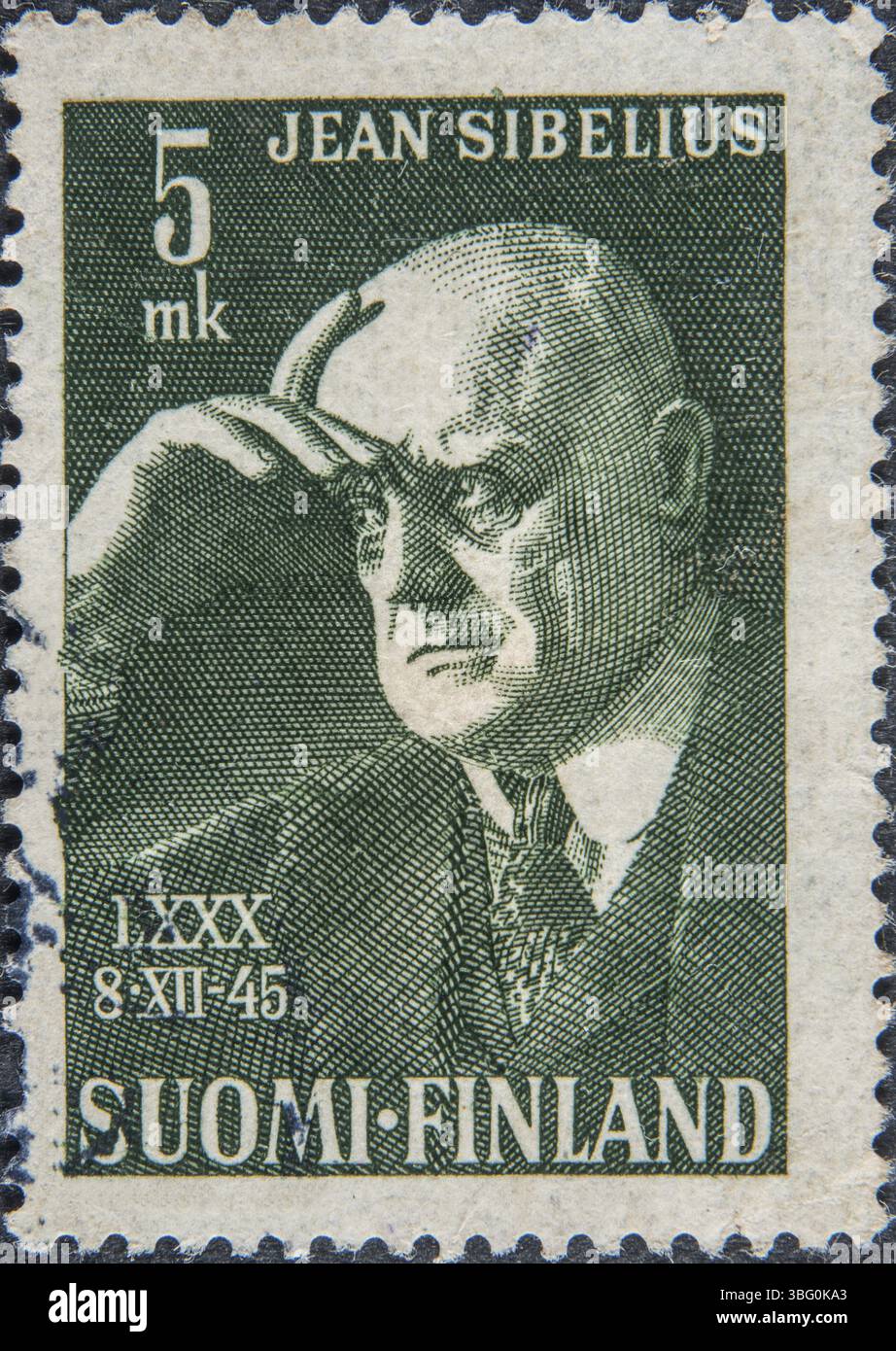 Jean Sibelius (1865, 1957) a Finnish composer and Finland's internationally most famous composer ...