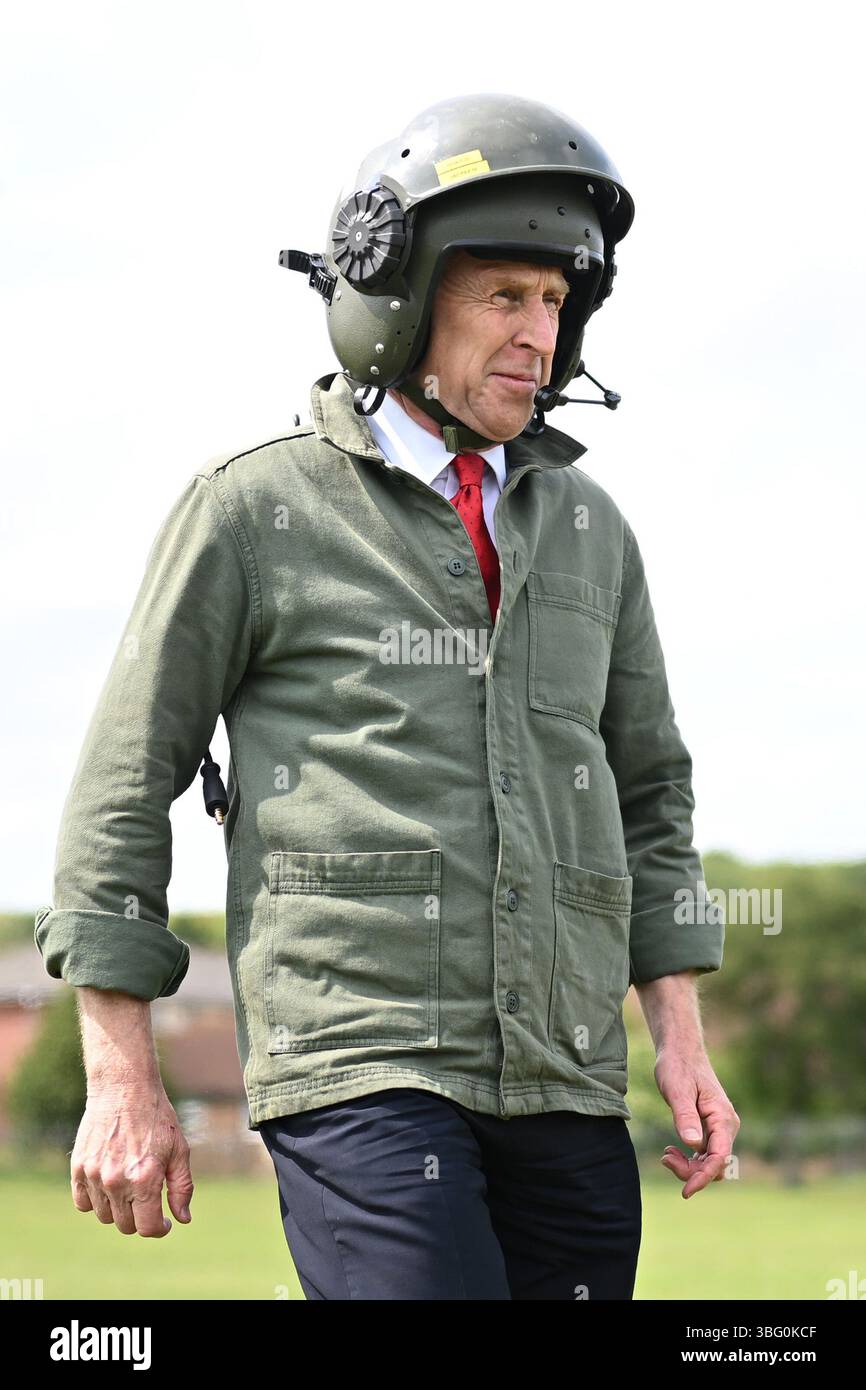 Defence Secretary John Healey arrives for a visit to Warminster ...