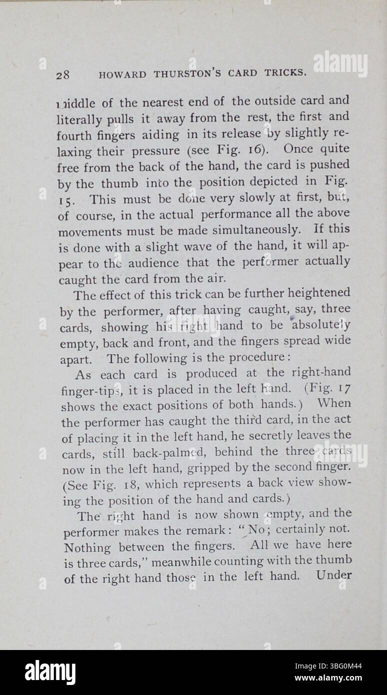 Howard Thurston's 1903 card conjuring manual contains unique ...