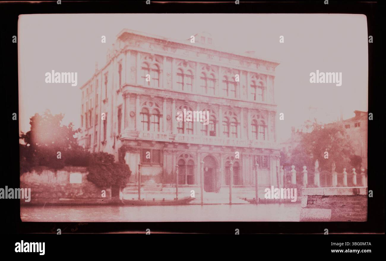 A 1913 photograph of Ca' Vendramin Calergi, a palazzo along Venice's ...