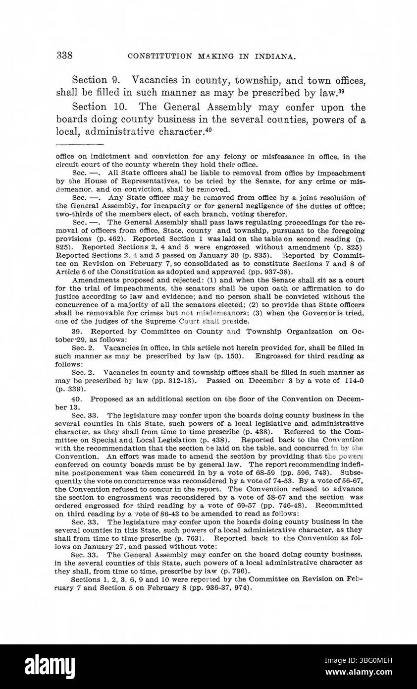 This final section of 'Vol. 1, Constitution Making in Indiana' (1971 ...