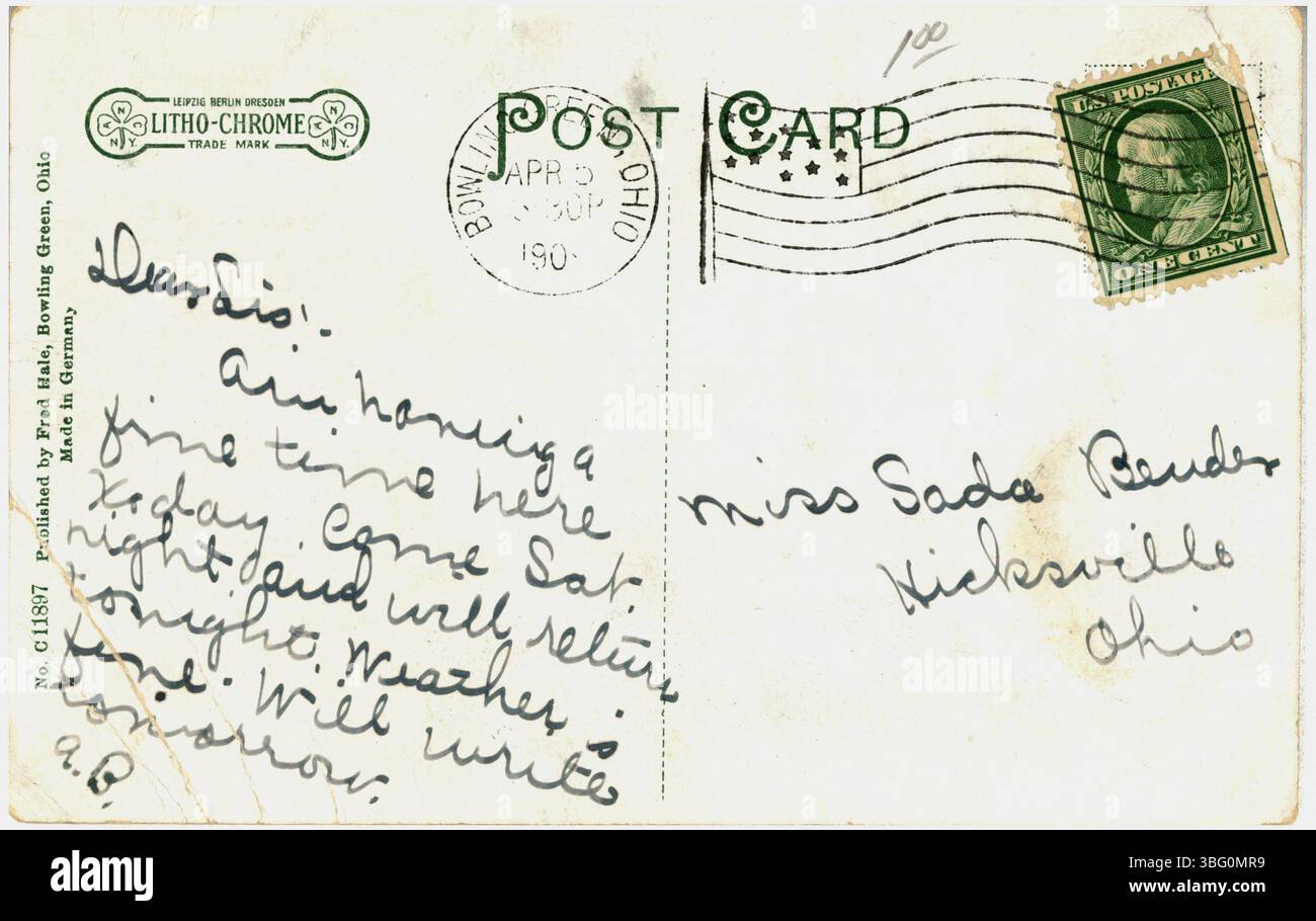 The Wood County Jail in Bowling Green, Ohio, shown in early 1900s ...