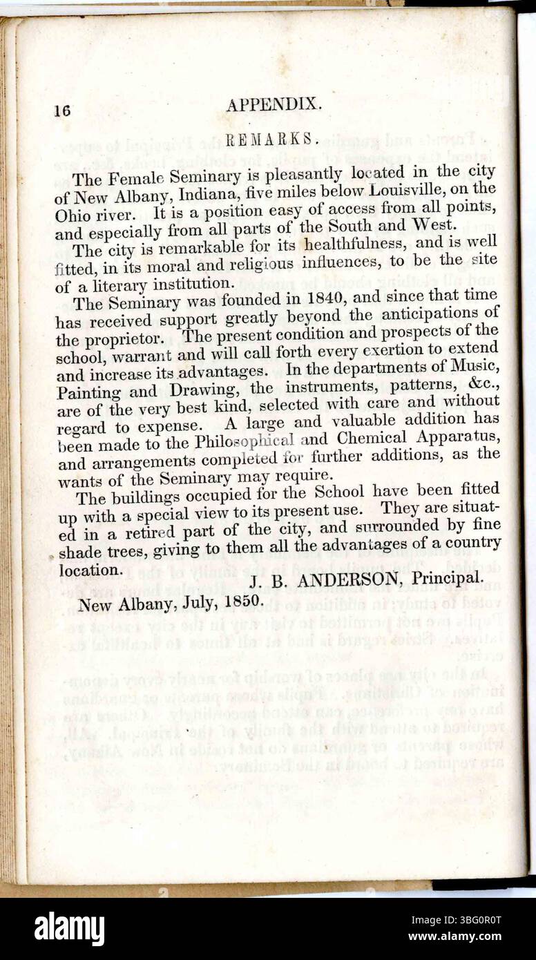 These 1849-1854 catalogues from Anderson's Female Seminary include ...