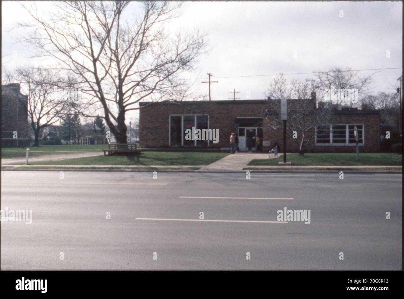 A 1990 photograph showing the Hilltop Branch Library in Columbus, Ohio ...