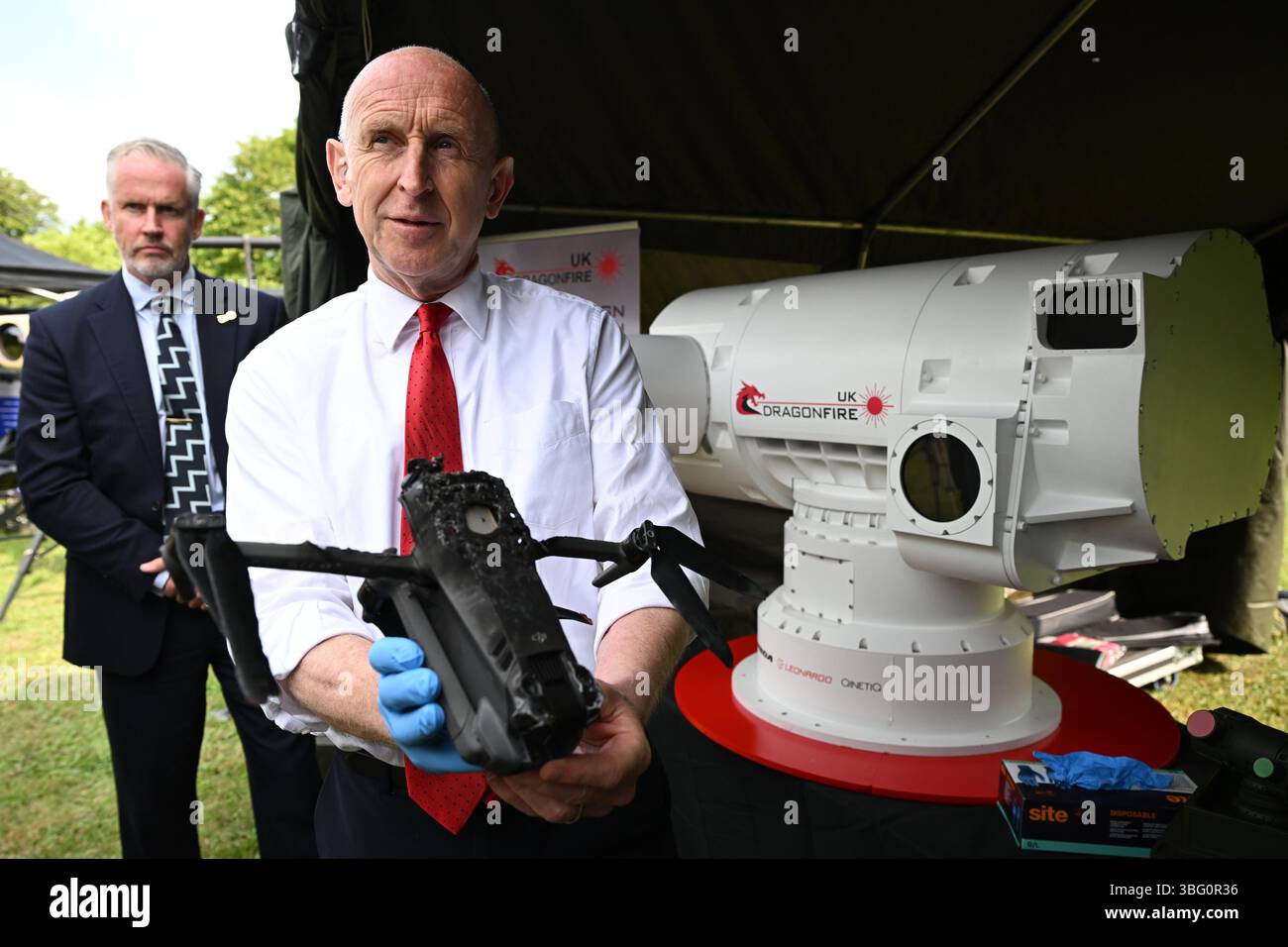 Defence Secretary John Healey during a visit to Warminster Garrison ...