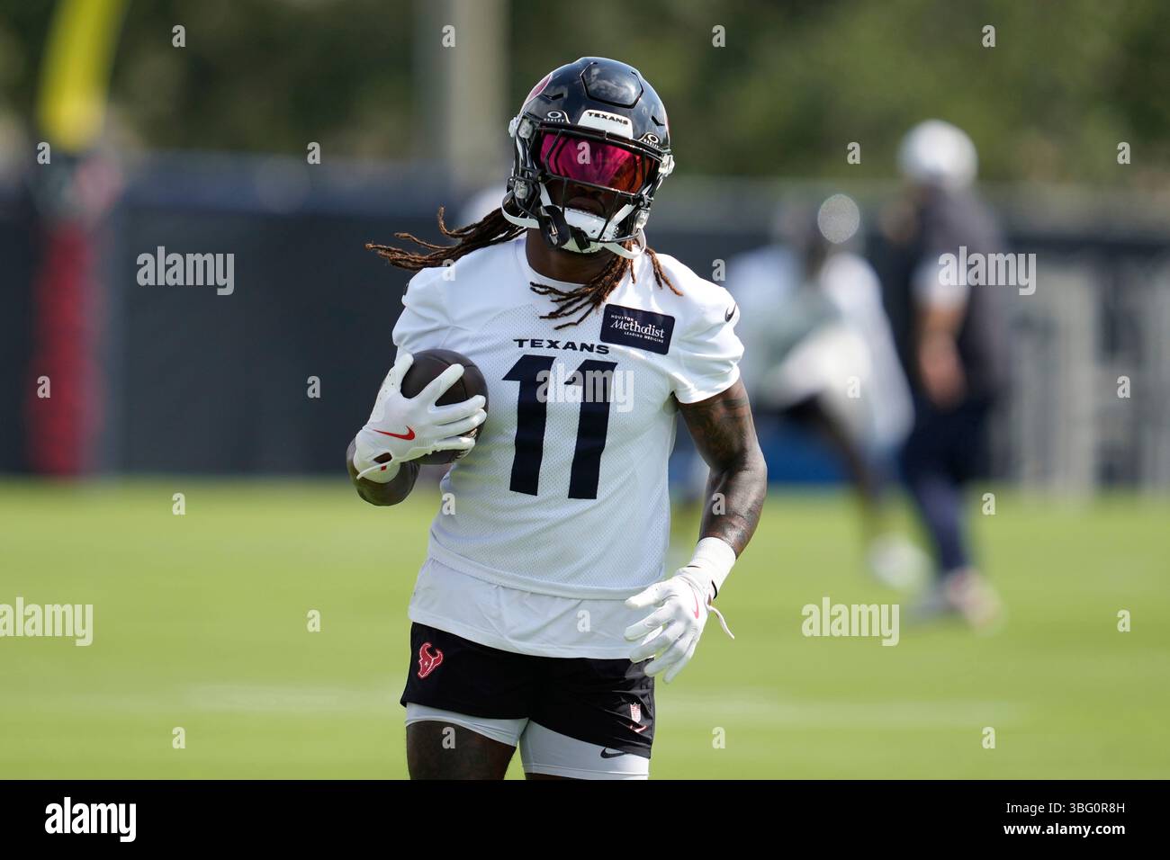 Houston Texans cornerback Tremon Smith works out during NFL football ...