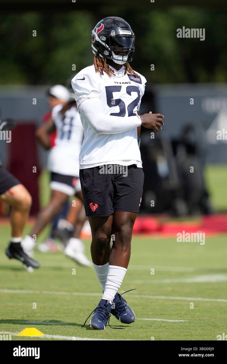 Houston Texans defensive end Darrell Taylor works out during NFL ...