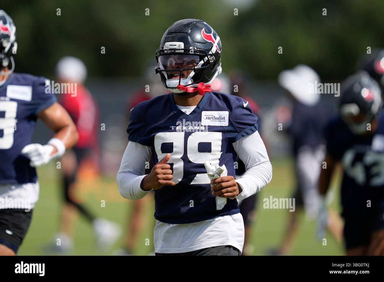 Houston Texans wide receiver Xavier Johnson (89) works out during NFL ...