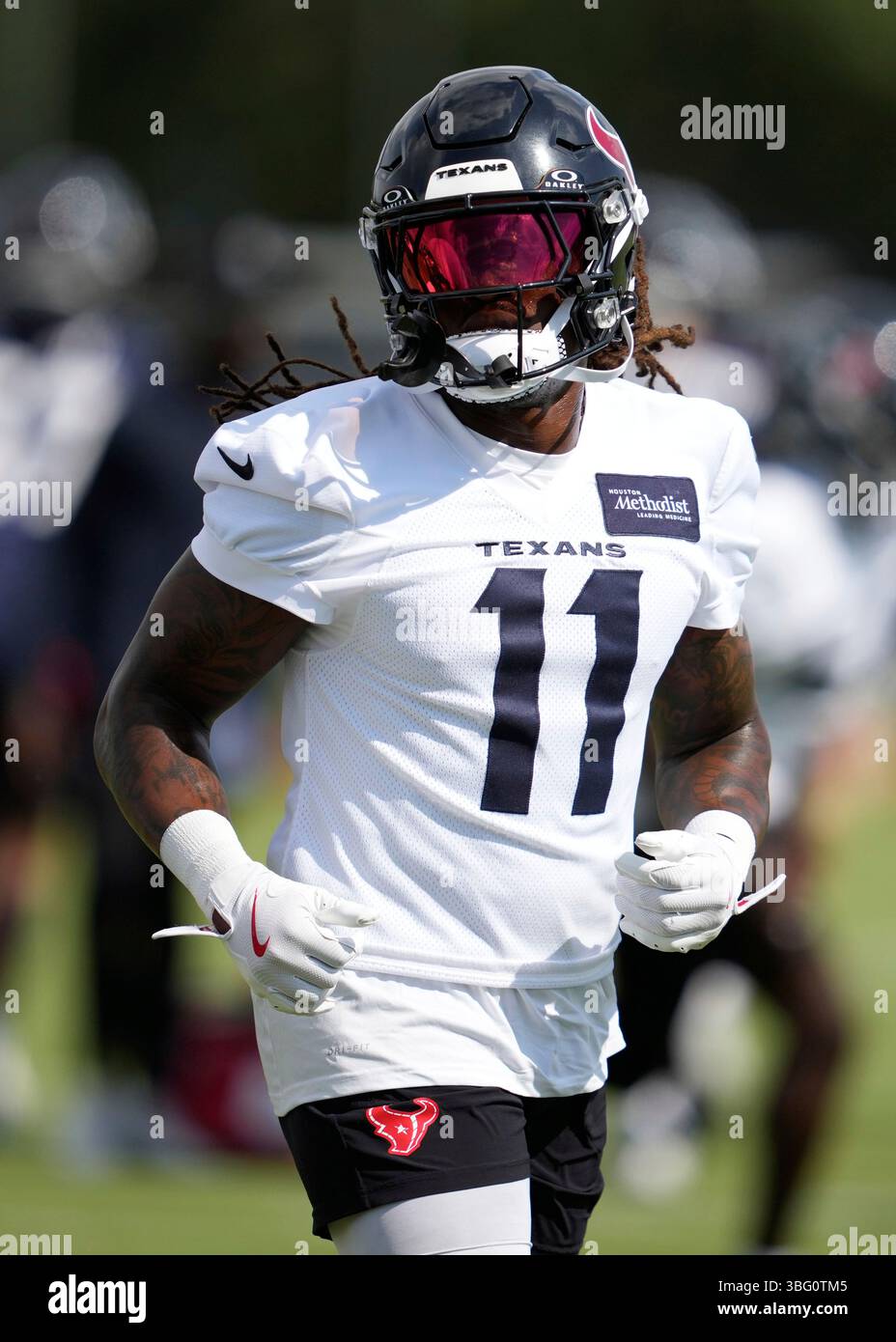 Houston Texans cornerback Tremon Smith works out during NFL football ...