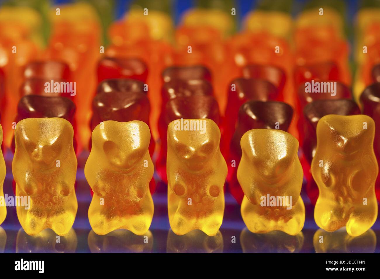 Group of rubber bears in different colours Stock Photo - Alamy