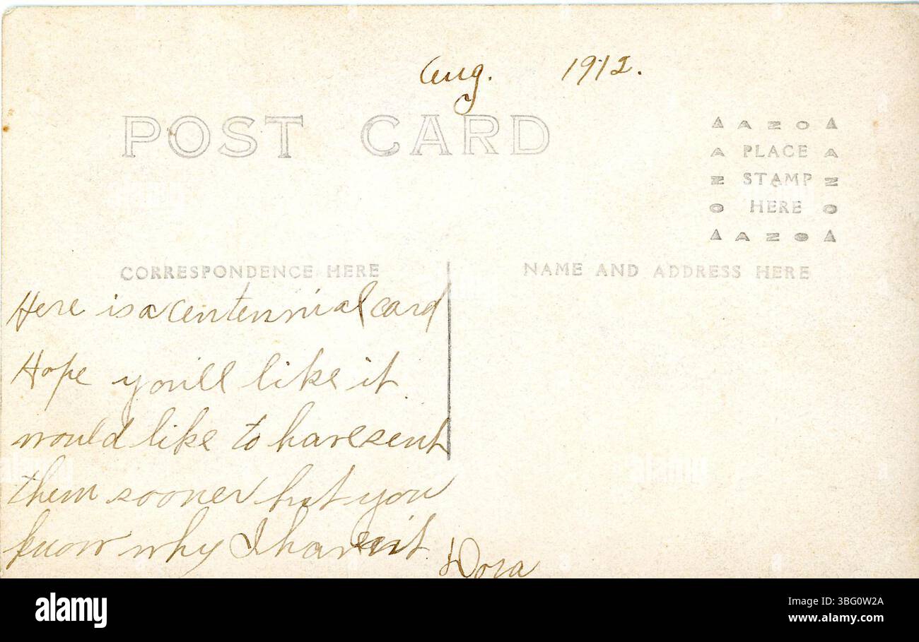 The 1912 Columbus Centennial postcard commemorates 100 years of ...