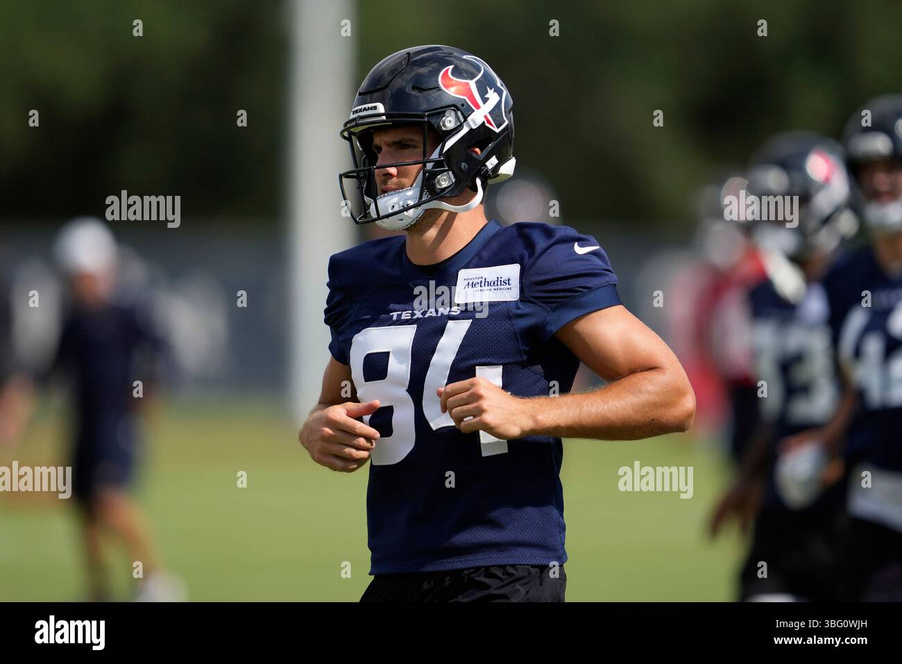 Houston Texans wide receiver Justin Watson works out during NFL ...