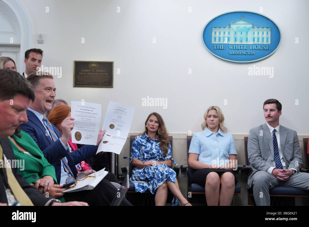 White House press secretary Karoline Leavitt takes questions from ...