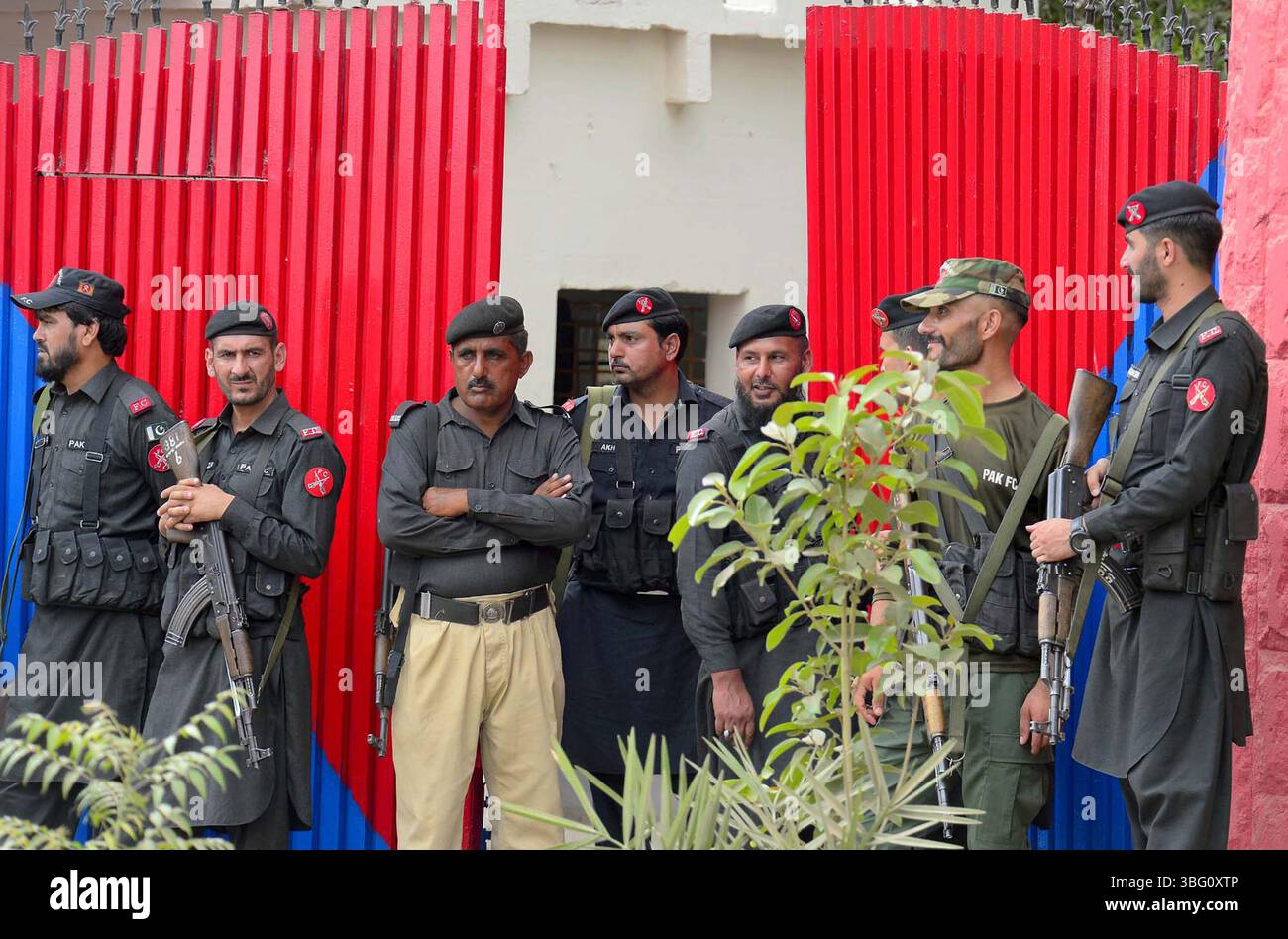 View of site after over two hundred prisoners managed to escape from ...