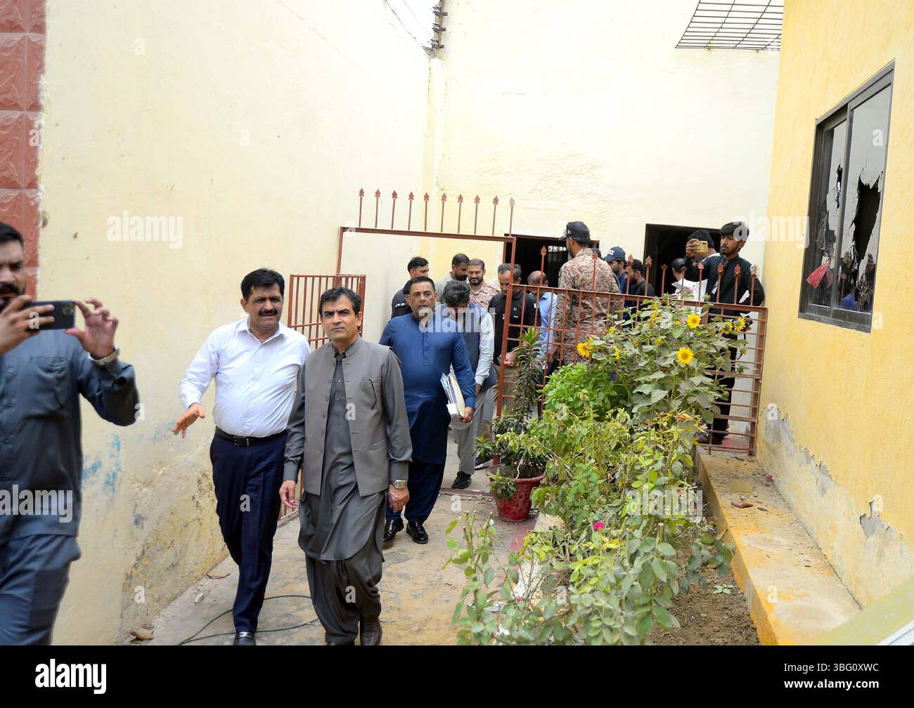 Home Secretary of Sindh Muhammad Iqbal Memon visits after over two ...