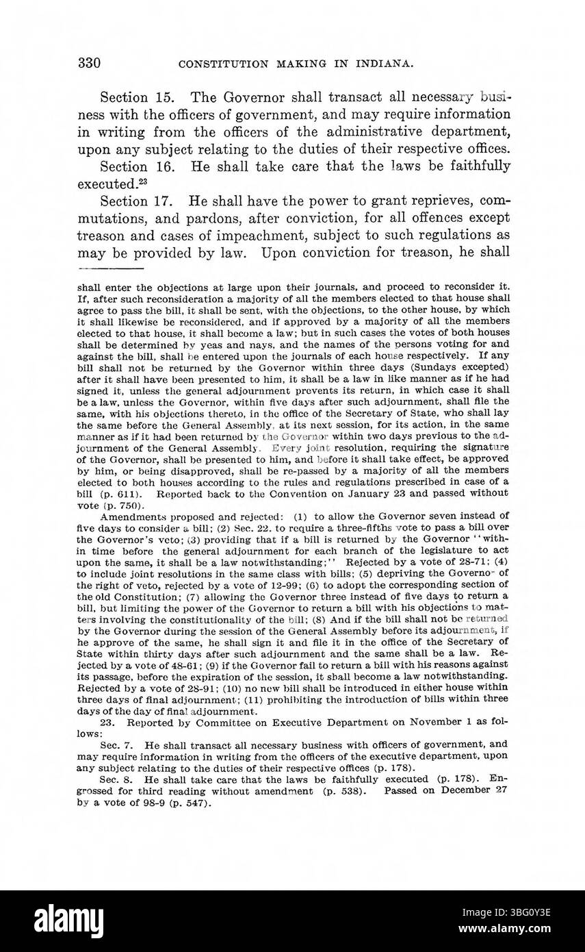 This page from 'Vol. 1, Constitution Making in Indiana' (1971 ...