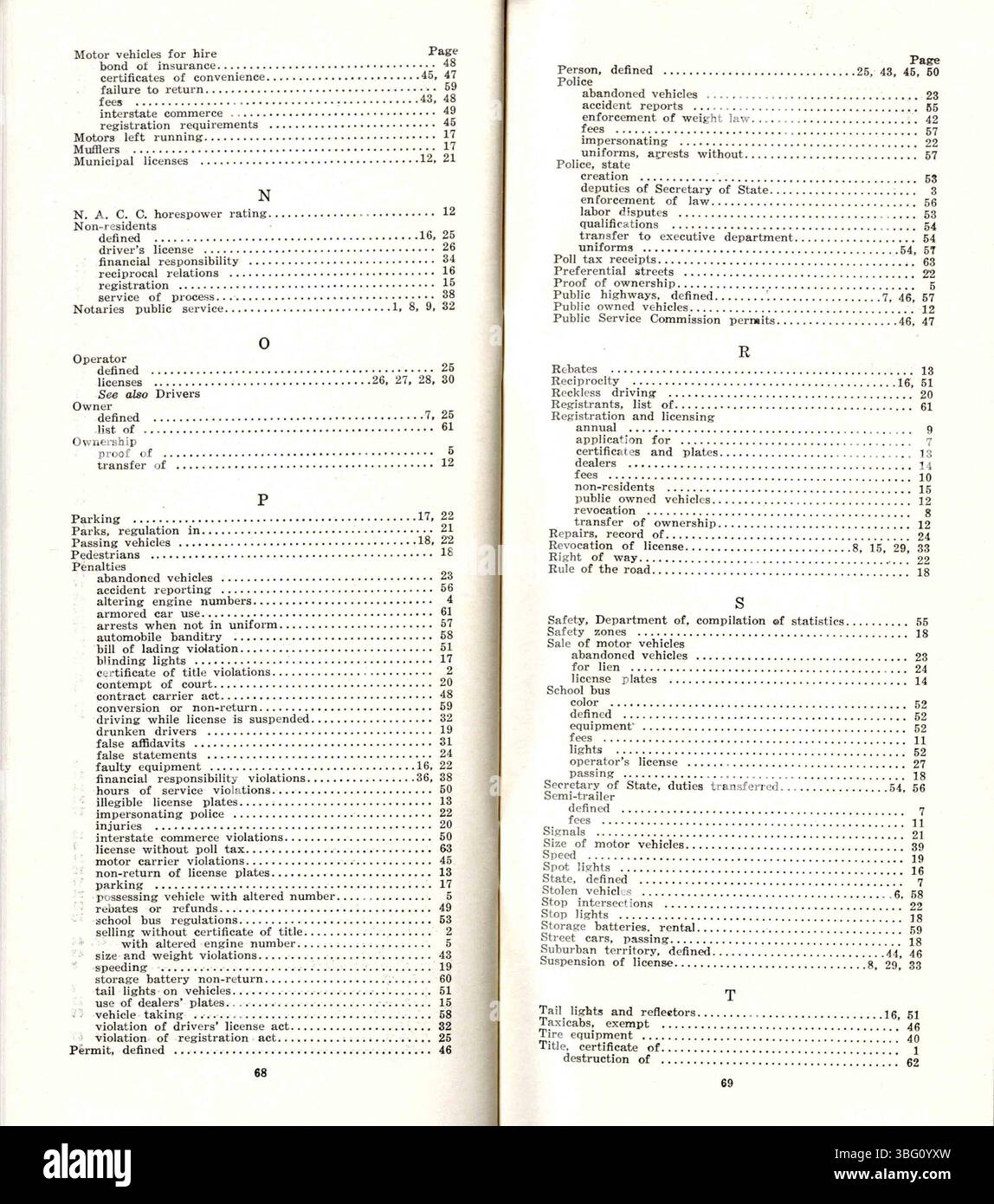 The 1933 motor vehicle laws for Indiana provide essential information ...