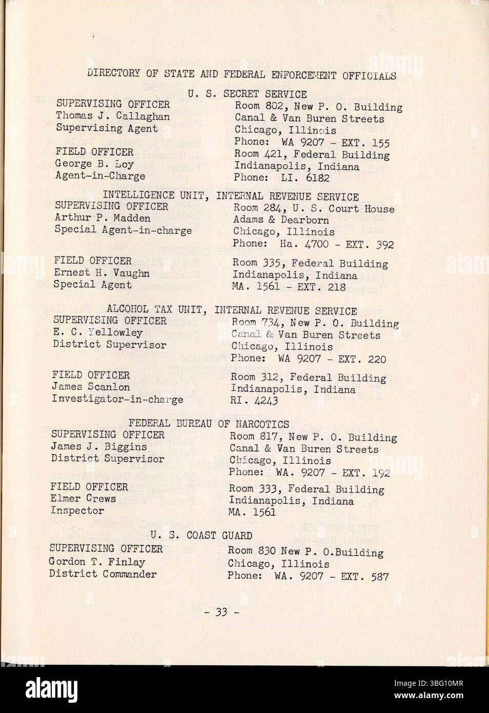 The Indiana Law Enforcement Digest from May 1941 covers the functions ...