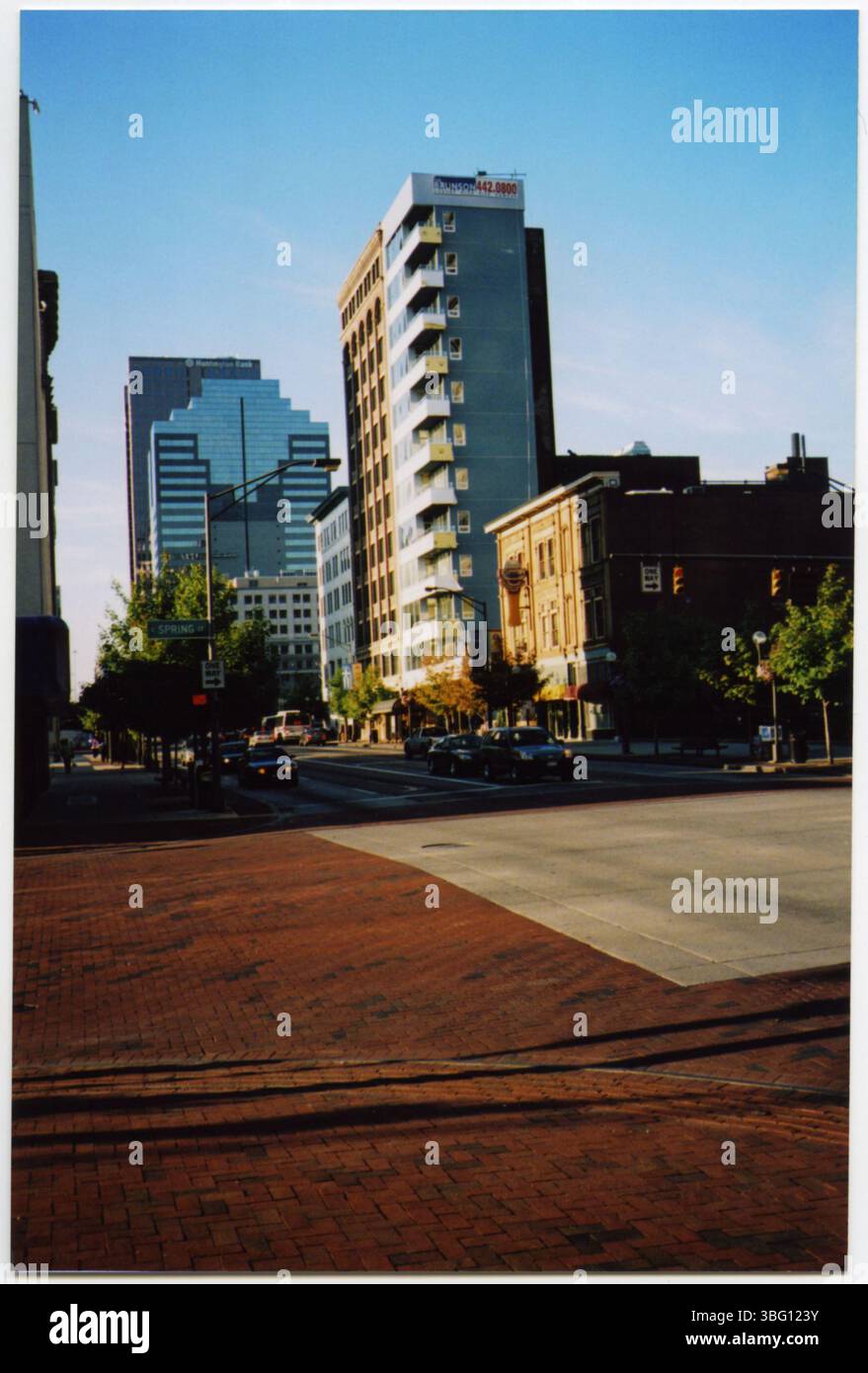Photographs of the exterior of the Brunson Building, designed by ...