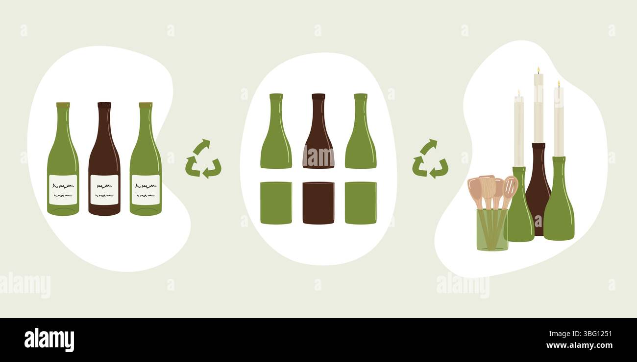 Upcycled garden Stock Vector Images - Alamy