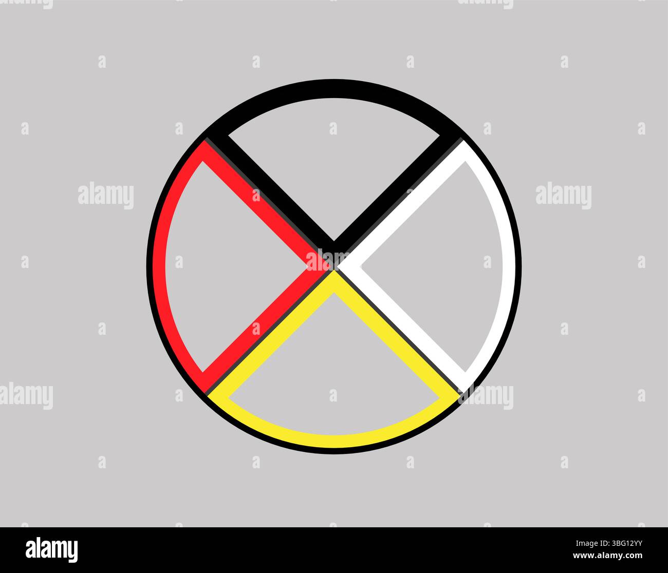Indigenous medicine wheel vector image Stock Vector Image & Art - Alamy
