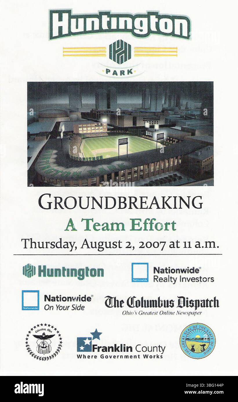 The groundbreaking ceremony for Huntington Park, the new baseball ...
