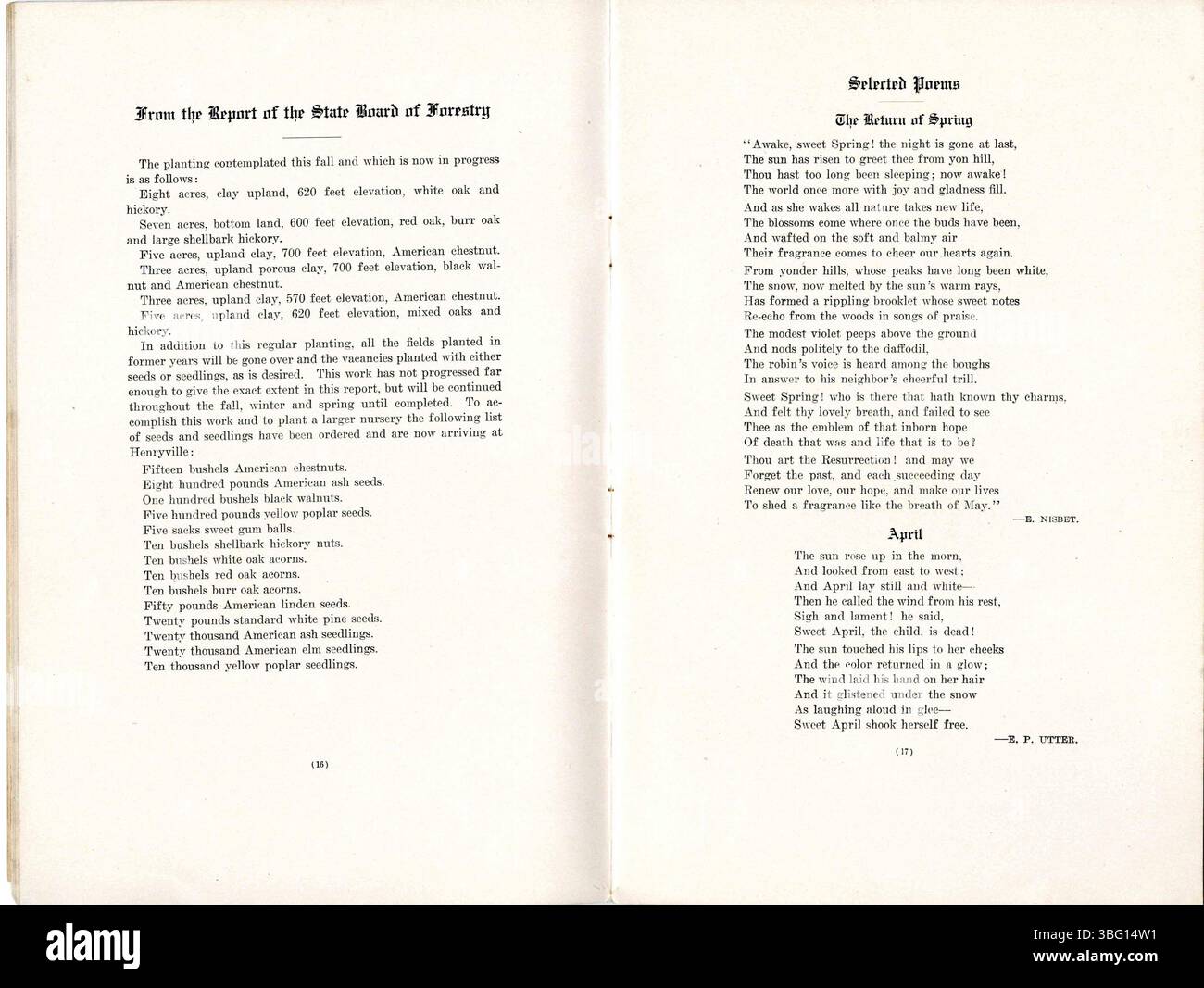 This 1907 Arbor and Bird Day program includes details about the history ...