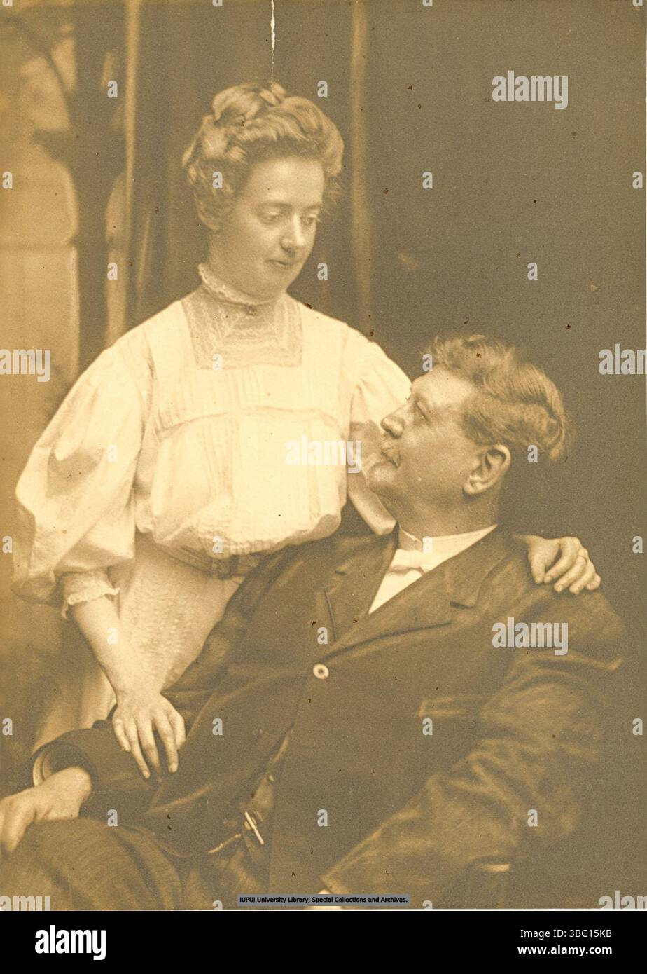 This photograph from 1906 depicts William Vincent Wheeler and Sybil May ...