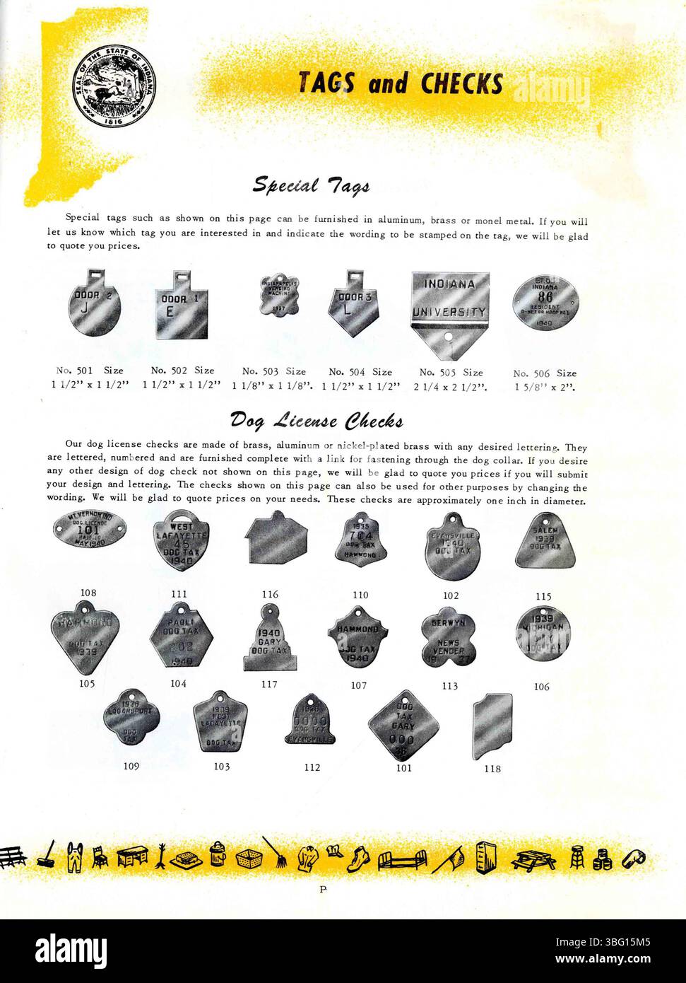 This catalog page features products made by inmates at the Indiana ...