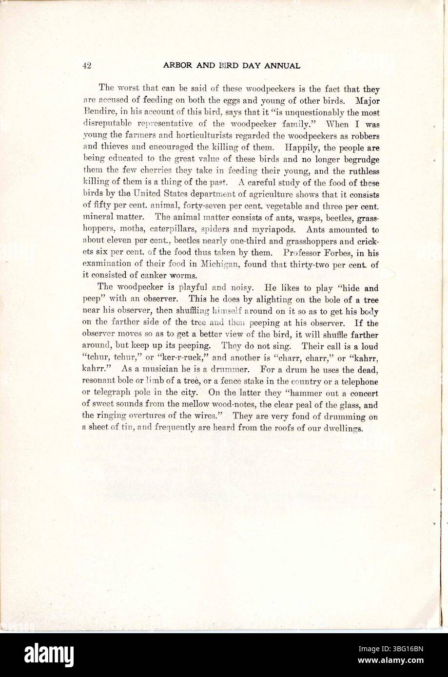This 1905 Arbor and Bird Day program highlights the history of the ...