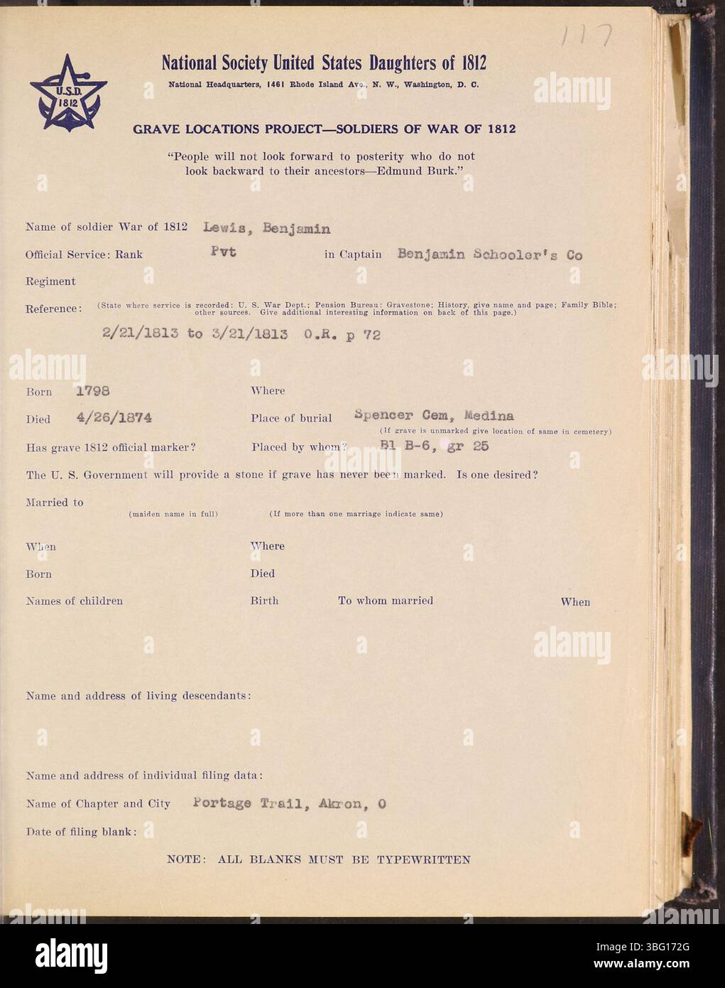 This volume, part of a multi-volume collection, identifies the burial ...