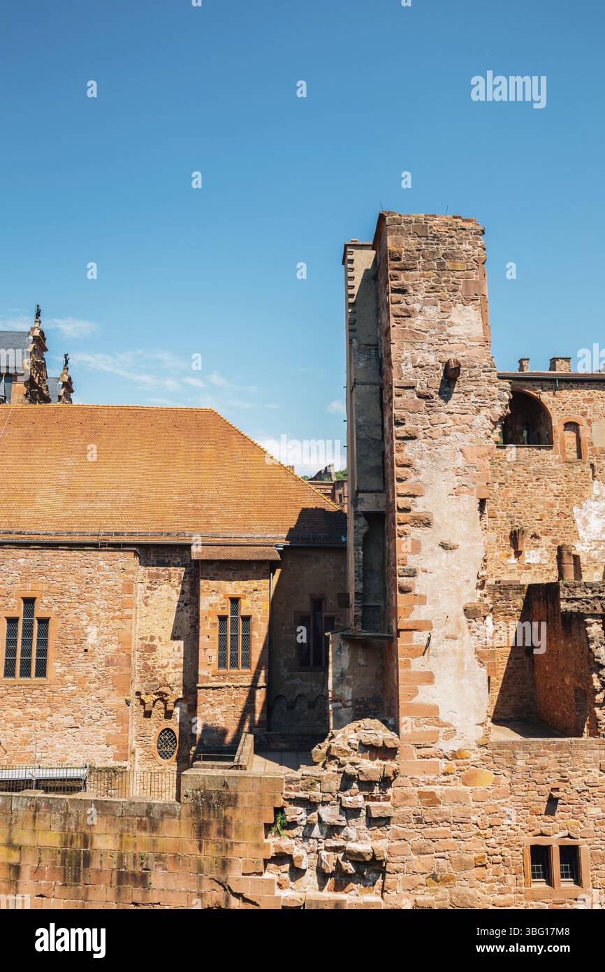 Heidelberg castle ruins in Germany Stock Photo - Alamy