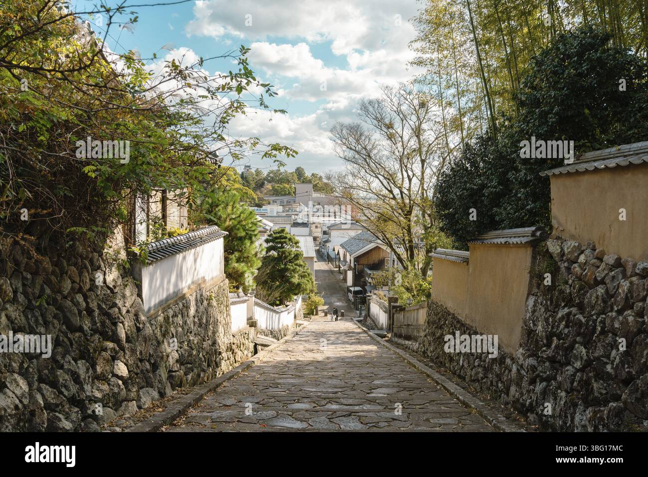 Kitsuki castle town slope road in Oita, Japan, Asia Stock Photo - Alamy