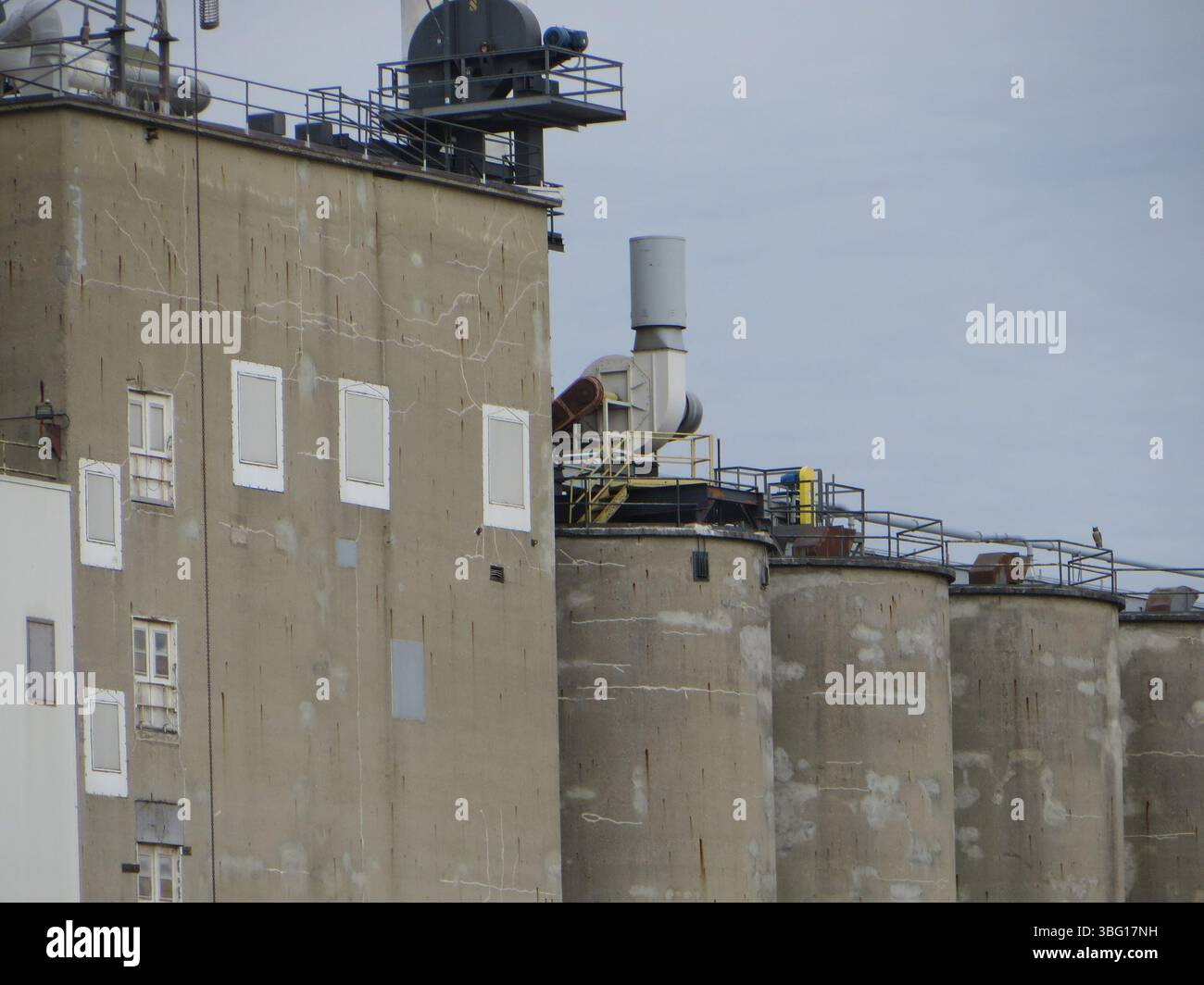 Photographs from 2015 show the concrete silos of the ConAgra Flour ...