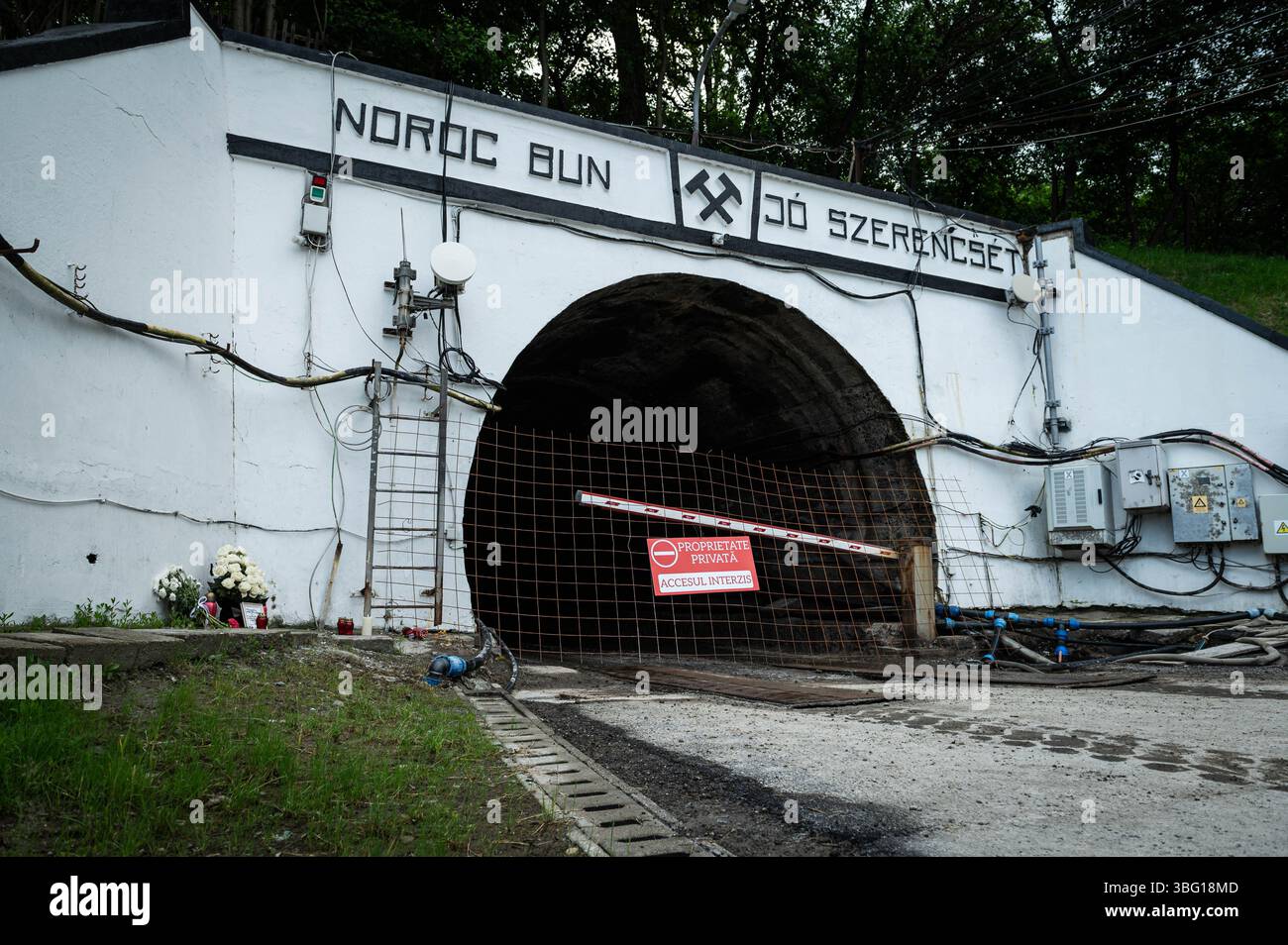Praid, Budapest, Romania. 3rd June, 2025. The main entrance to the salt ...