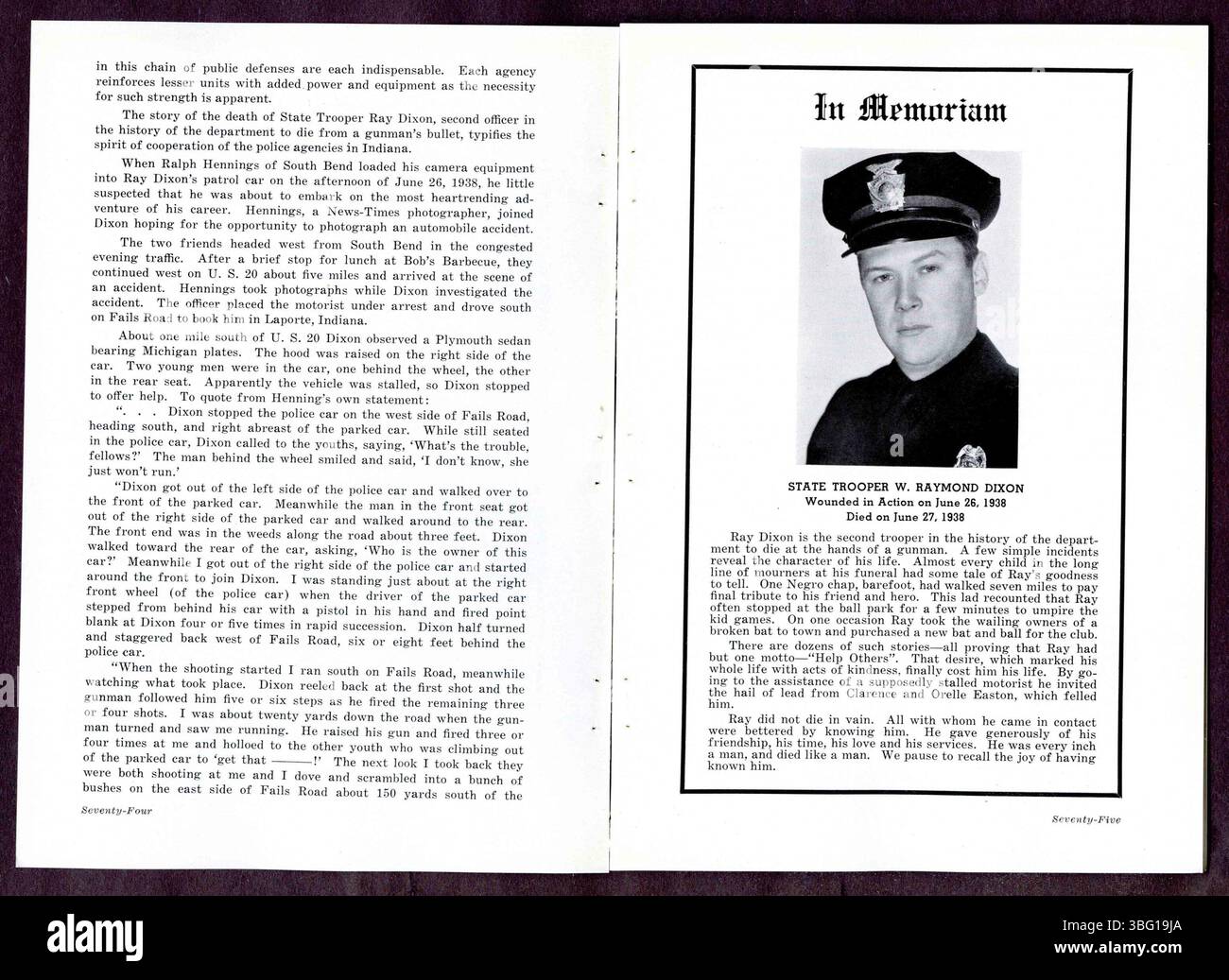 A 1940 historical account of the Indiana State Police, detailing ...