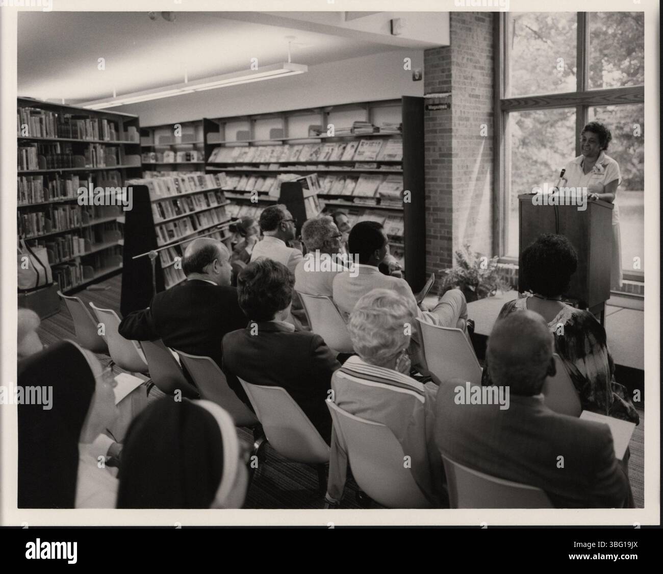 A photograph from the dedication of the Shepard Library Branch on July ...