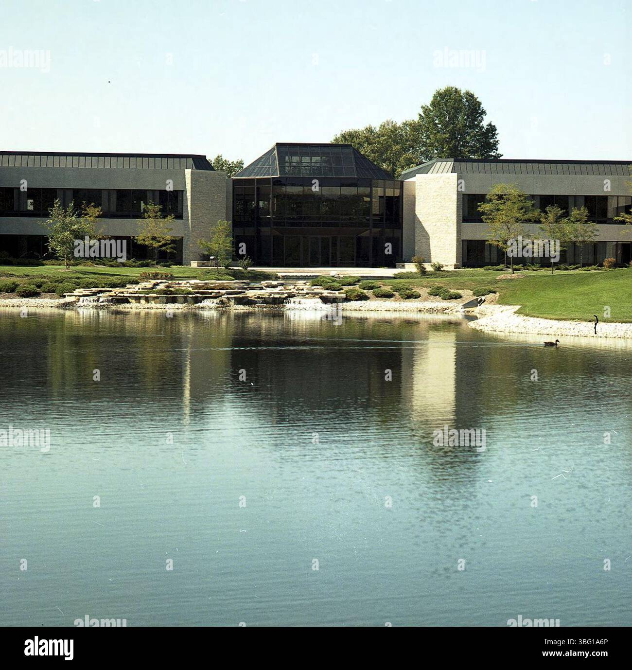 Captured in these photographs, the Chemlawn Corporate Center displays ...