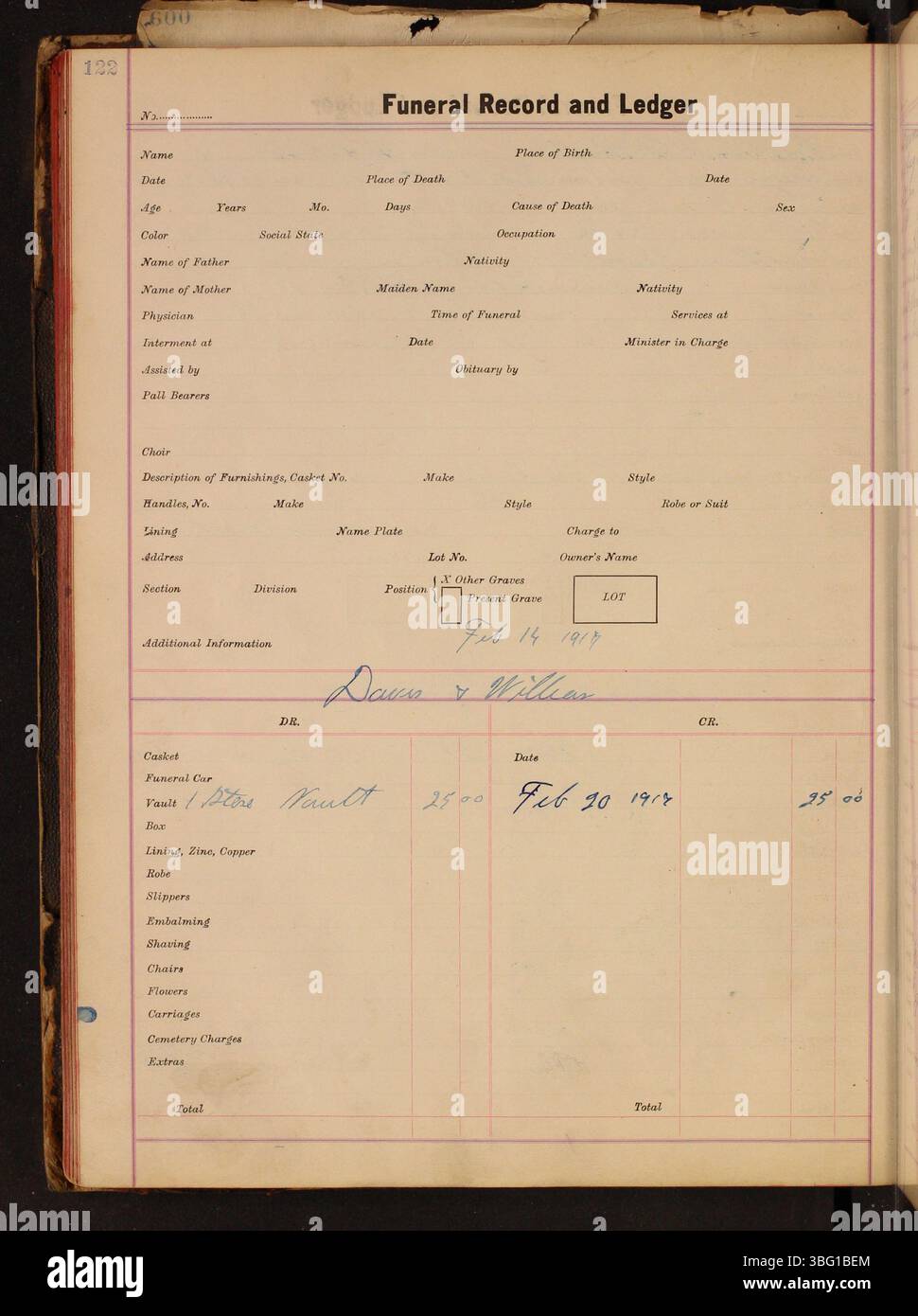 This ledger covers the years 1916-1920 for the Charles C. Siferd ...