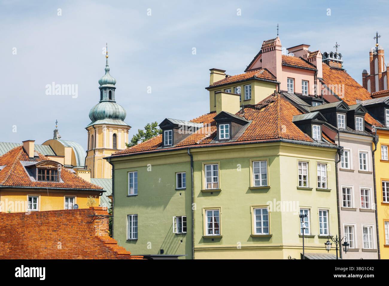 Old town medieval buildings in Warsaw, Poland, Europe Stock Photo - Alamy