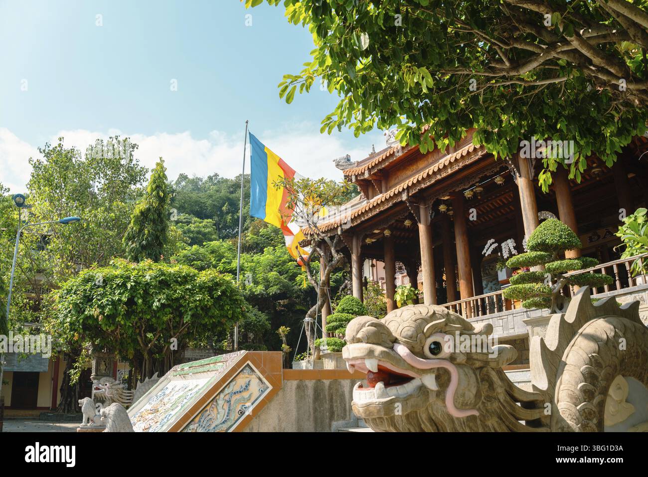 Chua Long Son Pagoda temple in Nha Trang, Vietnam, Asia Stock Photo - Alamy
