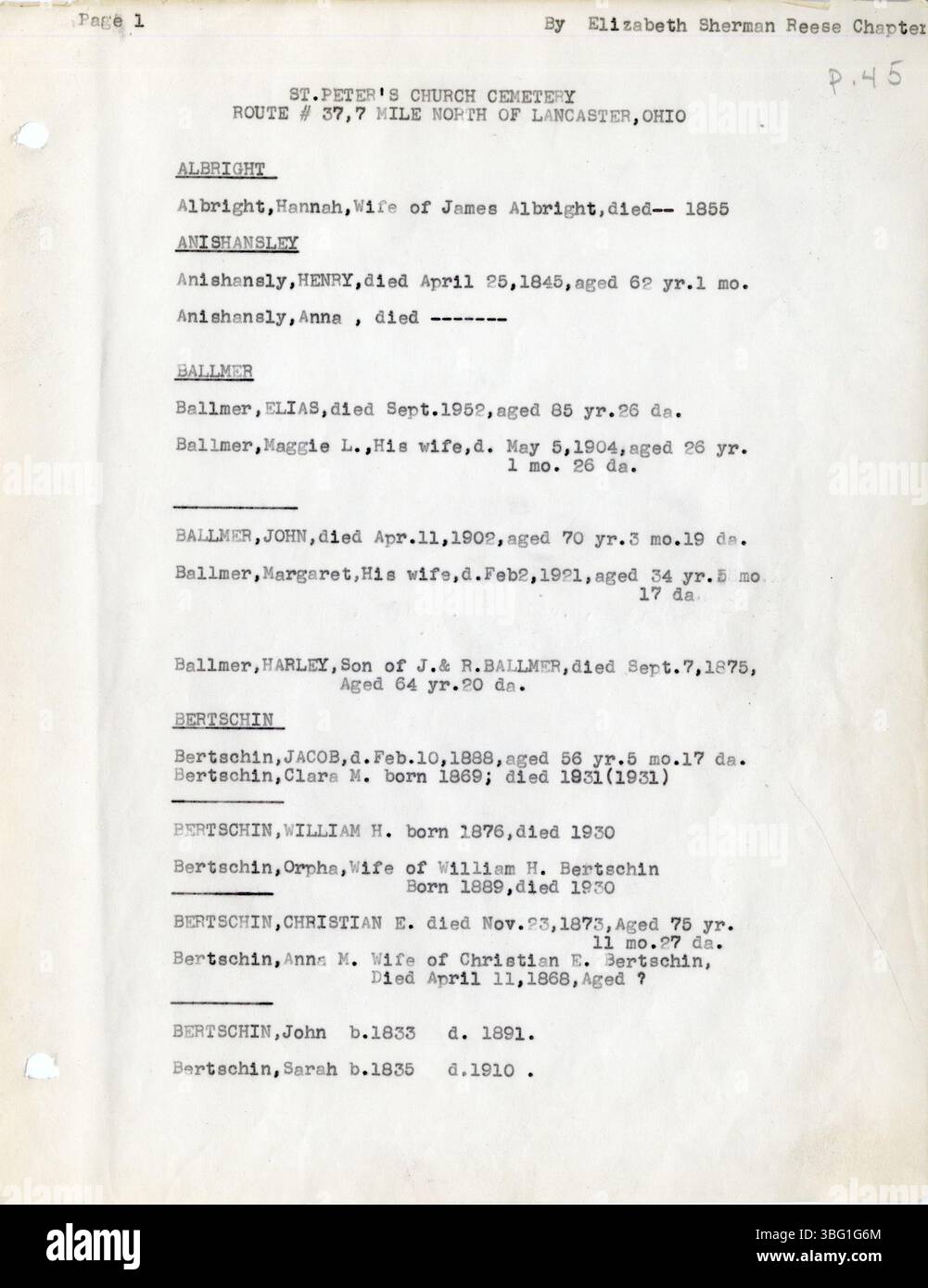 This volume contains cemetery inscriptions from several Ohio cemeteries ...