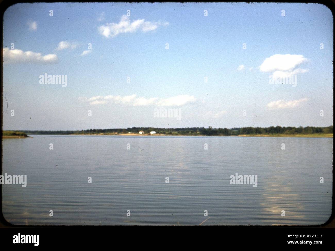 A 1957 view of Hoover Reservoir, a major water source for Columbus ...